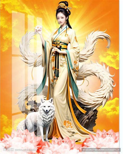 九尾狐设计图传统文化文化艺术设计图库昵图网