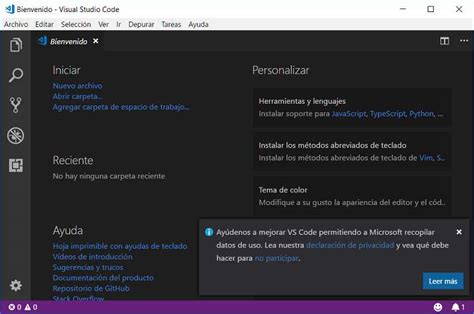 Instalación del editor Visual Studio Code VSCode y de la extensión para Python