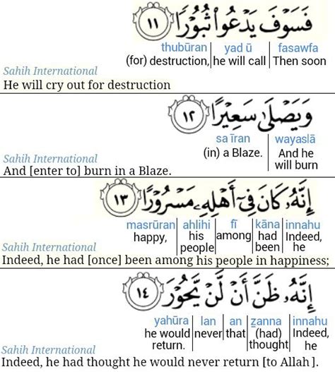 GRASP QURAN Sūrah 84 Al Inshiqaaq