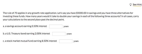 Solved See Hint The Rule Of Applies In Any Growth Rate Chegg Com