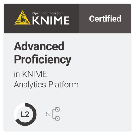 Advanced Proficiency In Knime Analytics Platform Credly