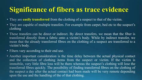 Forensic Fiber Analysis Pptx