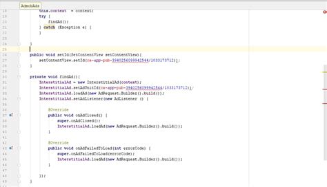 Android Admobjava Cant Resolve Ads Stack Overflow
