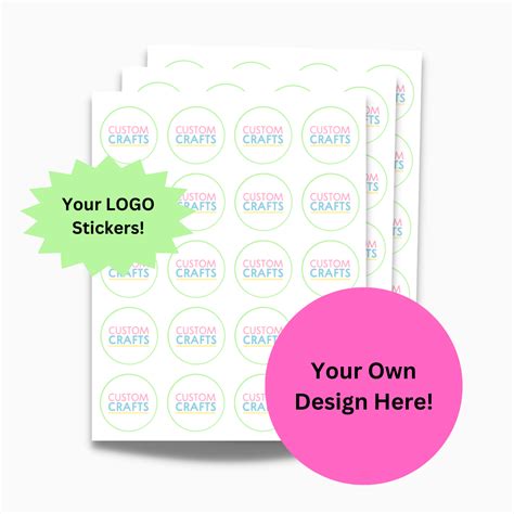 Custom Logo Sticker Sheets Custom Crafts