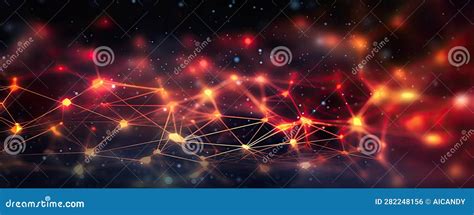 Abstract Background With A Network Of Interconnected Dots And Lines Symbolizing Connectivity