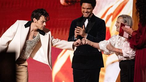 Harry Styles Reunites With Granny Who Handed Him Grammy ‘my Cup Is