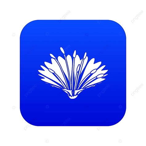 White Flower Isolated Vector Art PNG Cute Flower Icon Blue Vector