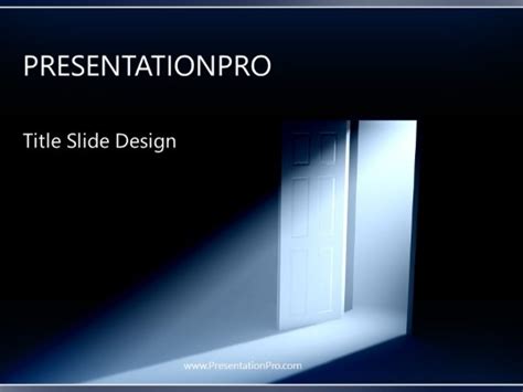 Open Door Religious PowerPoint Template PresentationPro
