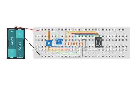 Circuit Design Visualizador De 7 Segmentos Paola Sanchez Sanchez 3e Tinkercad