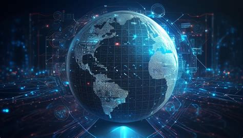 Premium Photo Exploring The Digital Communication Of Global Networking Technology