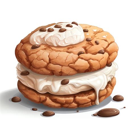 Premium Ai Image Beautiful Chocolate Ice Cream Clipart Illustration