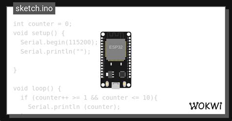 Latihan 5 Counter Wokwi Arduino And Esp32 Simulator
