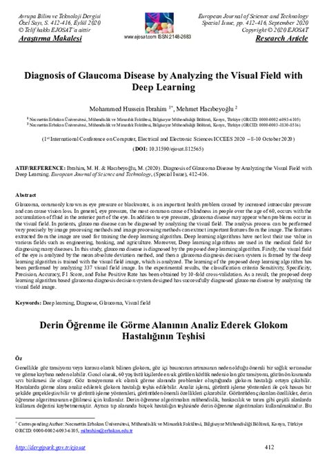 pdf diagnosis of glaucoma disease by analyzing the visual field with