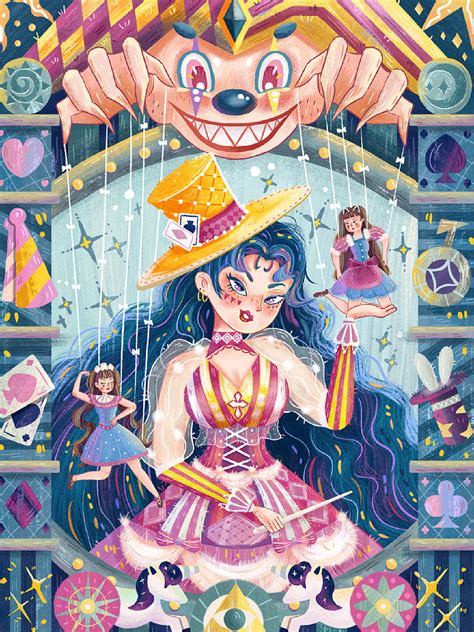 原创插画马戏团之木偶戏我是西柚呀 站酷zcool