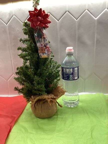 Adorable Desktop Tree With 12 Miniature Ornaments For Tree Trimming Activity Trice Auctions