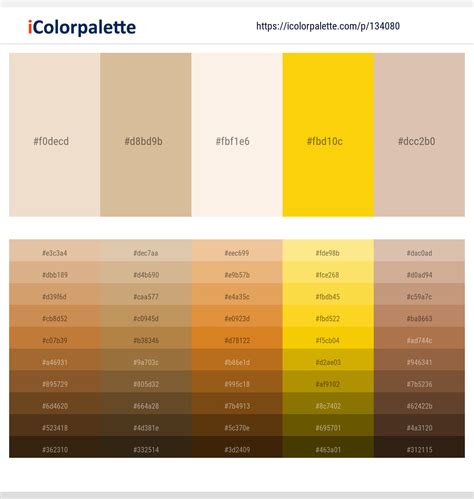 18 Latest Color Schemes With Linen And Gold Color Tone Combinations