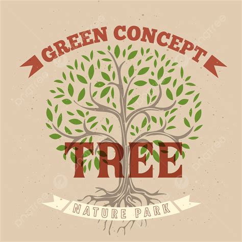Tree Emblemlabel Template Badge Logotype Banner Vector Badge Logotype