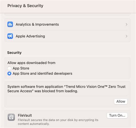 Setting Up Permissions For The Secure Access Module On MacOS Endpoints Trend Micro Service Central