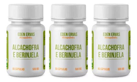 Alcachofra E Berinjela C Psulas De Mg Natural Potes Parcelamento Sem Juros