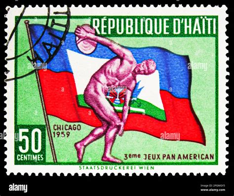 MOSCOW RUSSIA MARCH 16 2023 Postage Stamp Printed In Haiti Shows