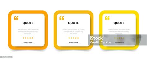 3d 버블 평가 배너 인용문 인포그래픽 따옴표를위한 소셜 미디어 게시물 템플릿 디자인 빈 말풍선 따옴표 거품 및 텍스트 상자 벡터 일러스트 레이 션 Eps10 0명에 대한