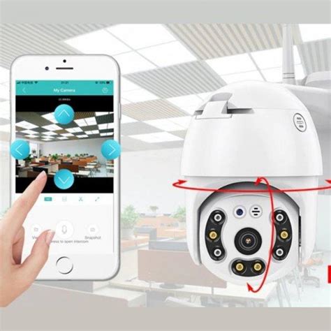 Поворотная уличная Ip камера видеонаблюдения Ptz Wifi Xm 2mp с удаленным доступом Aveopt