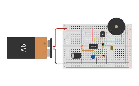 circuit design mobile detector tinkercad