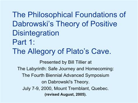 Pdf Plato Kazimierz Dabrowskis Theory Of Positive Disintegration Dokumen Tips