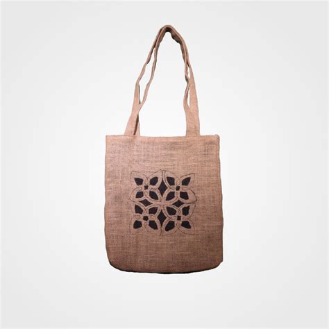 ჯვალოს ჩანთა პრინტით ესკი