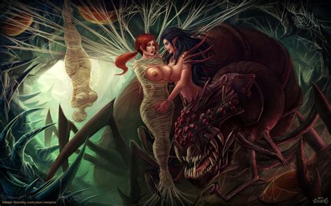 Rule 34 3girls Arachne Arachnid Humanoid Arachnid Taur Arachnophilia