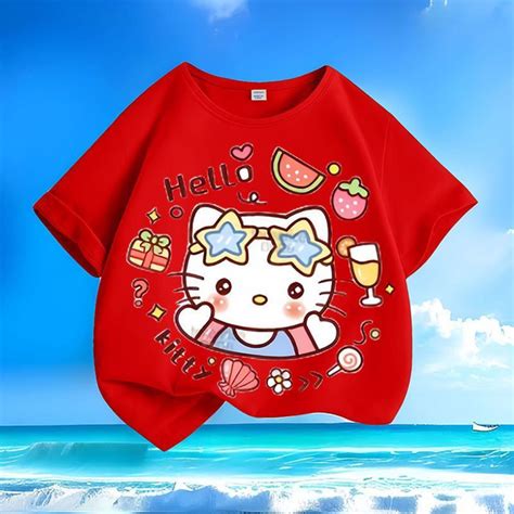 Футболка Девочки красный Без рукавов размер 130 Политекс Анималистический Китай купить C