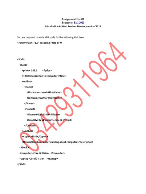 Cs311 Assignmentno1 Solution Pdf