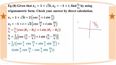 Grade 12 Math Ch 1 Division In Trigonometric Form Youtube