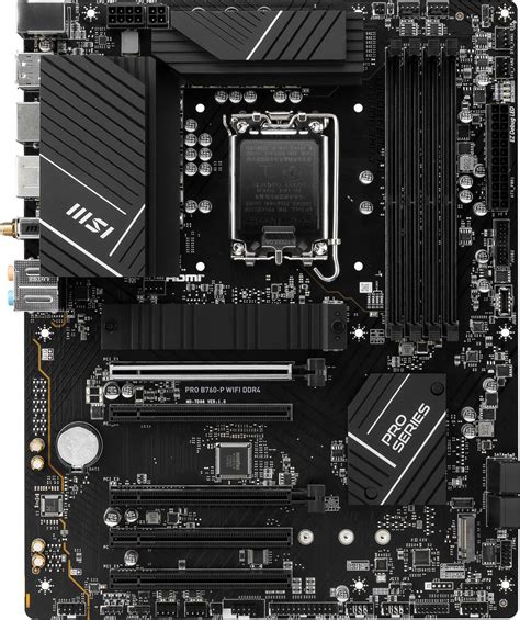 Msi Pro B760 P Wifi Ddr4 Lga 1700 L12thand13th Gen Sata 6gb S