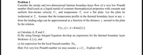 solved consider the steady and two dimensional laminar