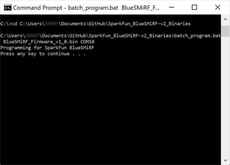 Firmware Update Sparkfun Bluesmirf V2 Hookup Guide