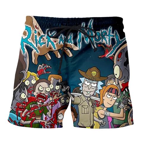 Plstar Cosmos Unisex 3d Print Casual Shorts Rick And Morty Shorts For