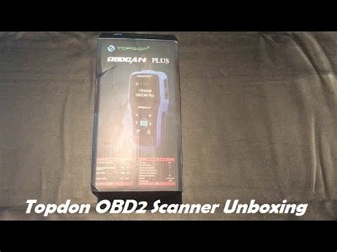 Topdon OBDCAN Plus Scanner/Reader Unboxing - YouTube