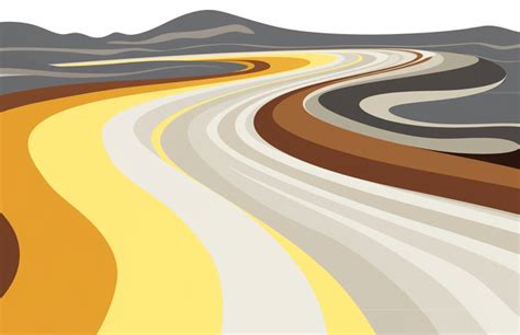 Road Surface Flat Gradient Two Color Ui Icon Duo Tone Web Solid Vector