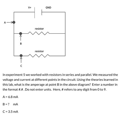 SOLVED GND Resistor Resistor In Experiment We Worked With Resistors In Series And Parallel