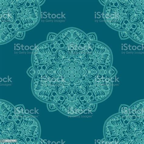 장식 만다라와 판타지 원활한 패턴 추상 라운드 낙서 꽃 배경입니다 꽃 기하학적 원입니다 벡터 그림입니다 기하 도형에 대한 스톡 벡터 아트 및 기타 이미지 Istock