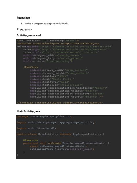 Mad Practical4 Pdf Android Operating System Application Software