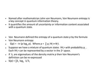 Quantum Entropy Pdf 12345678910 Lecture Notes Pdf