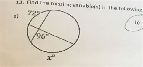 Solved Find The Missing Variable S In The Followinga Chegg Com