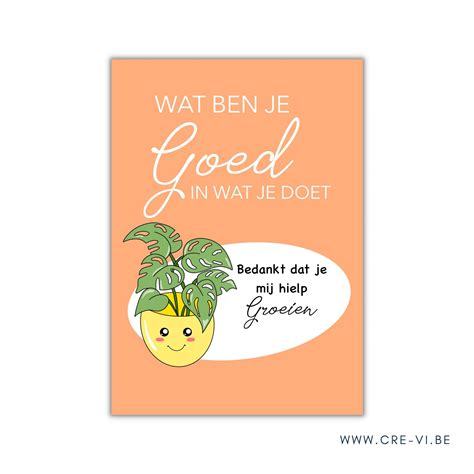 Bedankt Dat Je Mij Hielp Groeien Cre Vi