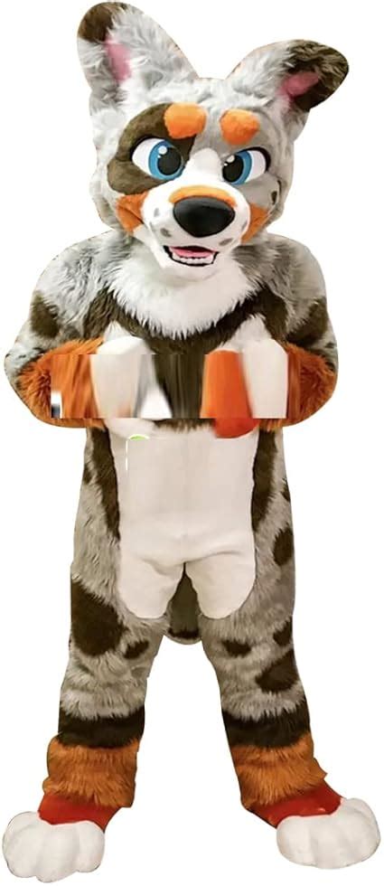 Furrymascot Kemono Eyes Fursuit Fullsuit Teen Costumes Full Furry Grey Husky Wolf