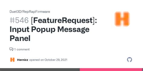 [featurerequest] input popup message panel · issue 546 · duet3d
