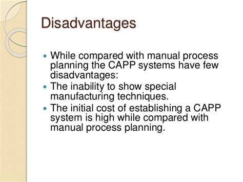 Computer Aided Process Planning Capp
