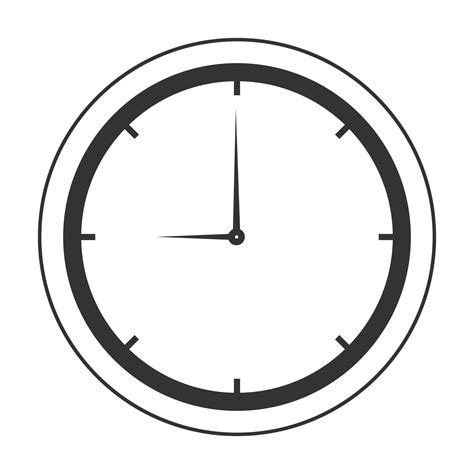 Clock Icon Vector Illustration 23969945 Vector Art At Vecteezy