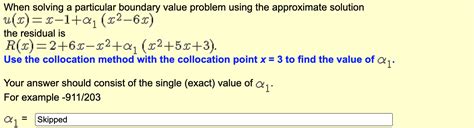 Solved When Solving A Particular Boundary Value Problem